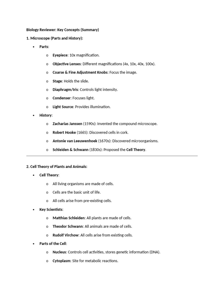 Biology Reviewer 2nd Grading | PDF | Fertilisation | Cell (Biology)