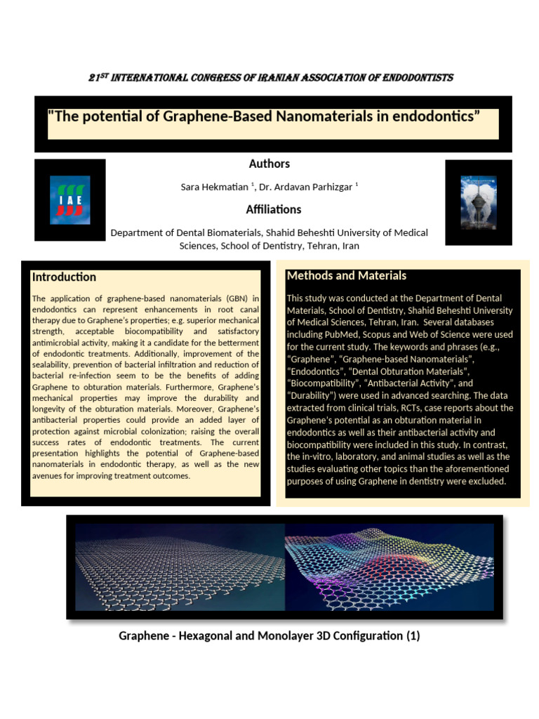 Graphene Nanomaterials in Endodontics | PDF | Graphene | Electrochemistry