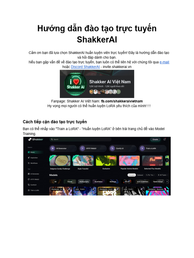 ShakkerAI Online Training Guide | PDF