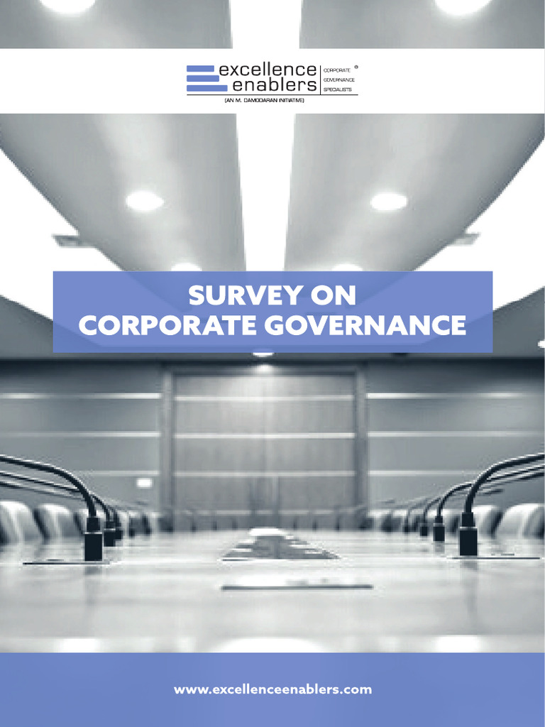 Survey on Corporate Governance | PDF | Corporate Social Responsibility ...