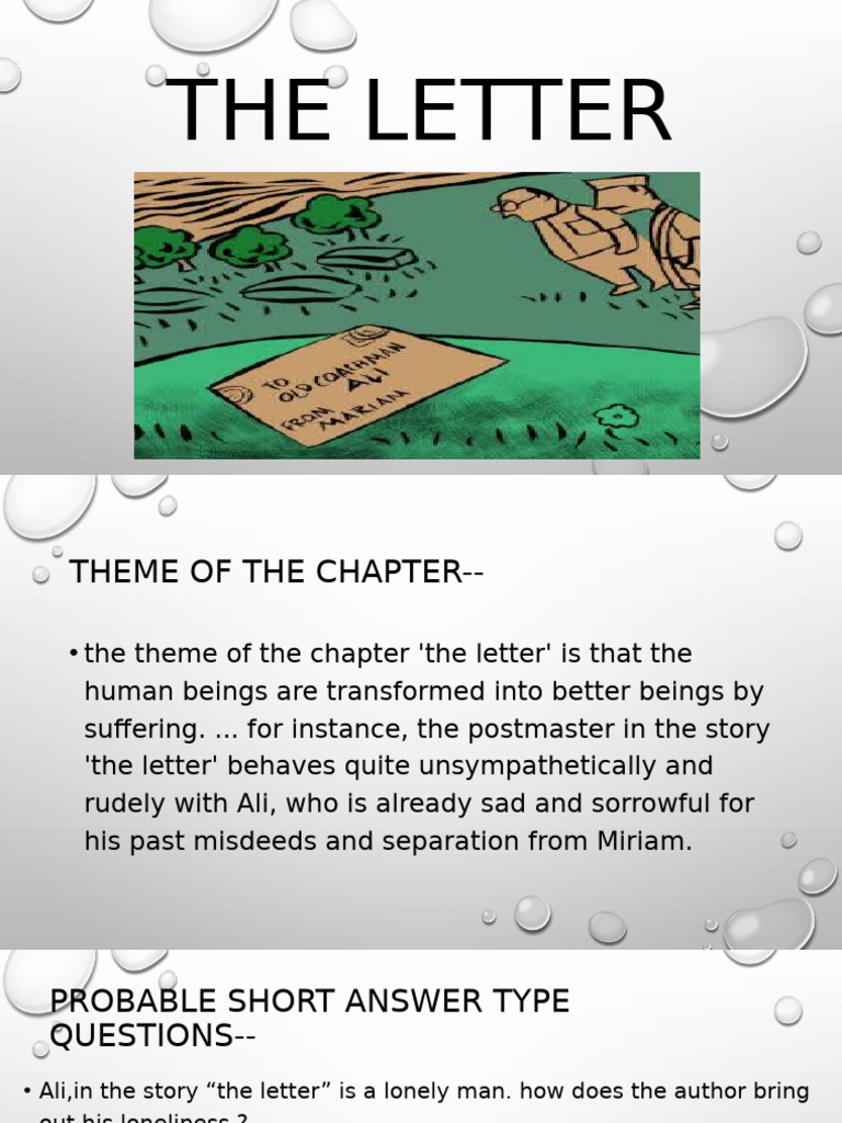 THE LETTER | PDF