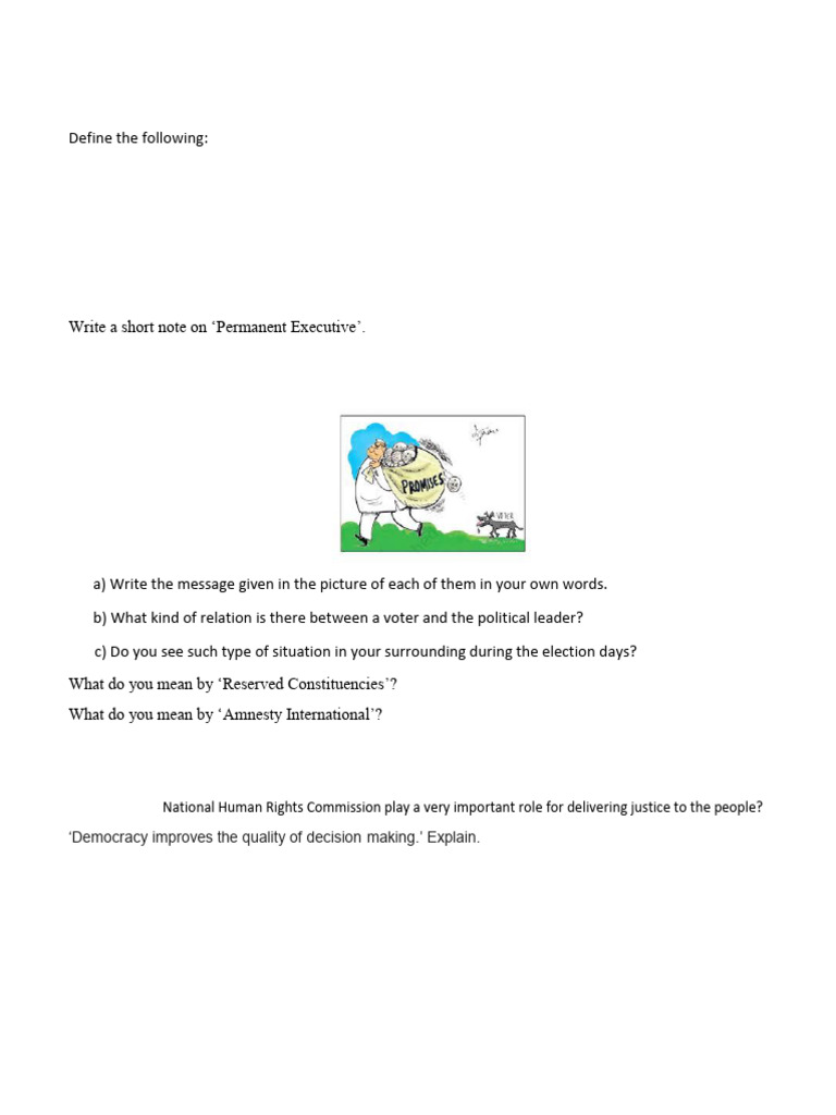 Pol. Sci. Final Revision Worksheet | PDF | Government | Justice