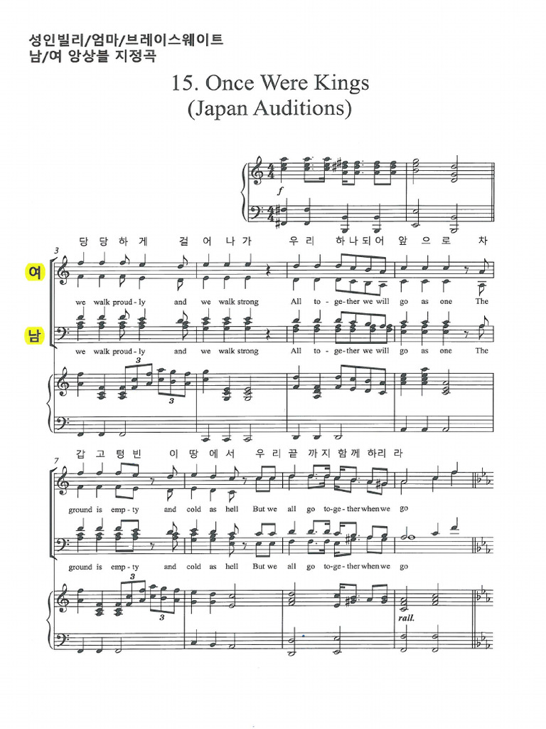 Once Were Kings (Auditions) - S | PDF