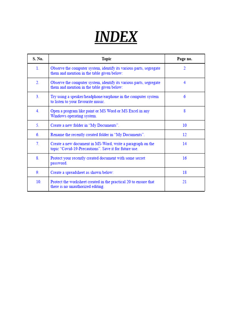 NIOS Class 12 Data Entry (336) Practical | PDF | Microsoft Excel | Input/Output