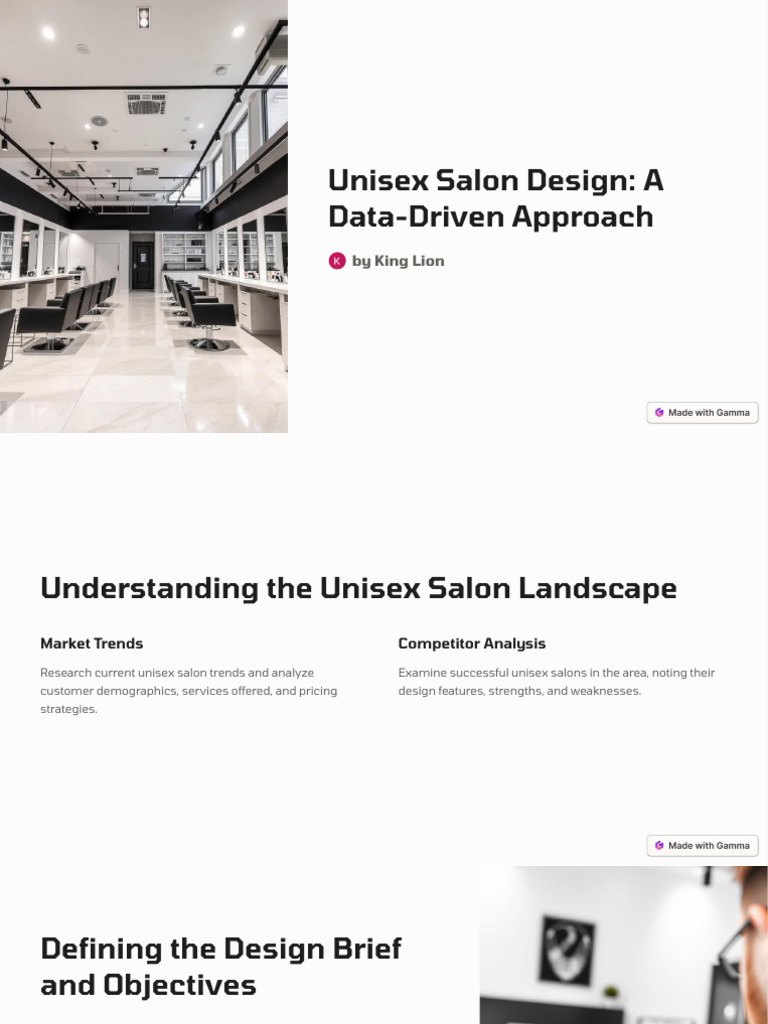 Data-Driven Unisex Salon Design | PDF | Design | Target Audience