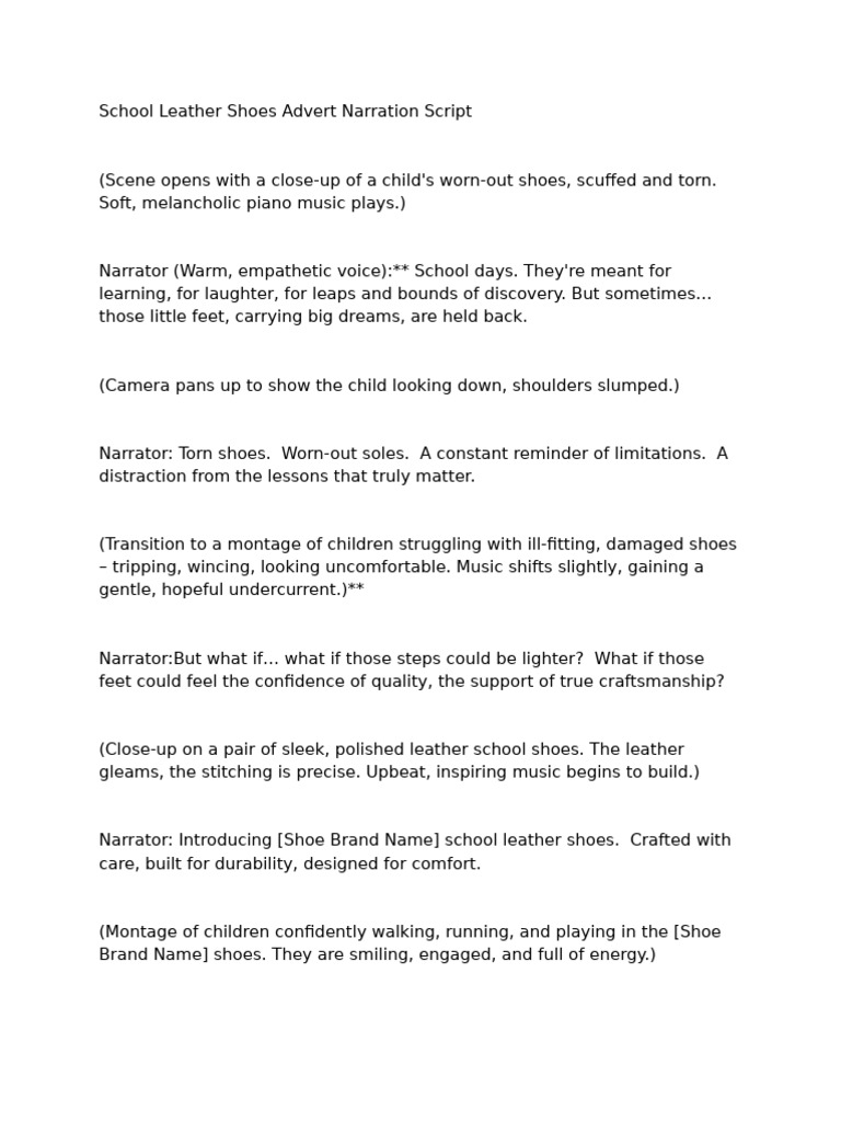 Shie Advert Script | PDF