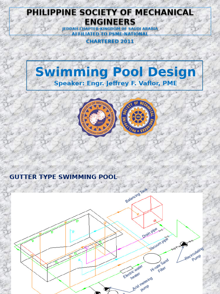Swimming Pool Seminar Rev1 | PDF | Swimming Pool | Gas Technologies