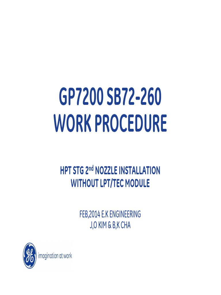 Gp7200 Sb72-260 Installation | PDF | Torque | Mechanical Engineering