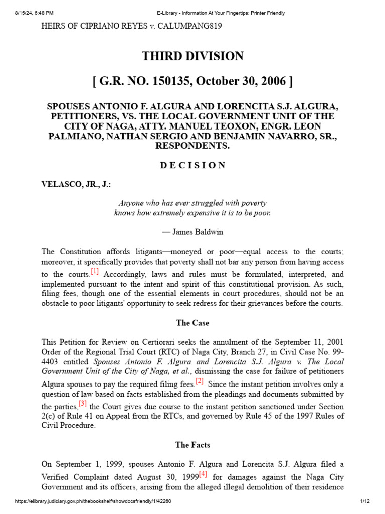 #42 Algura v. LGU of The City of Naga, G.R. No. 15013 5, October 30 ...
