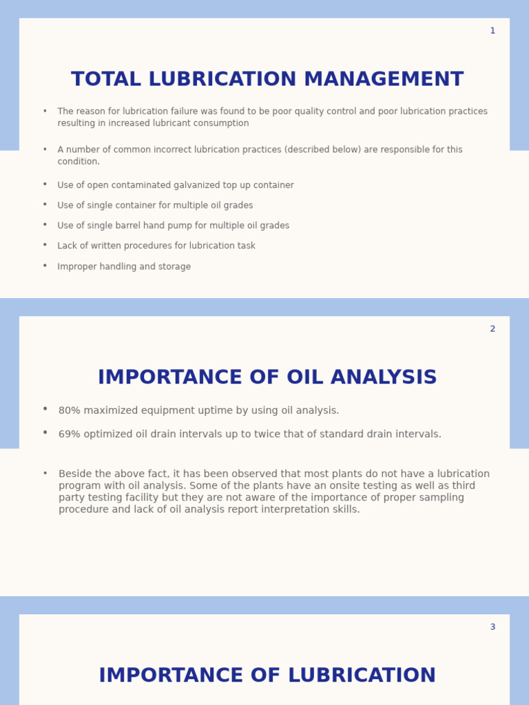 Effective Total Lubrication Management | PDF | Lubricant | Reliability ...