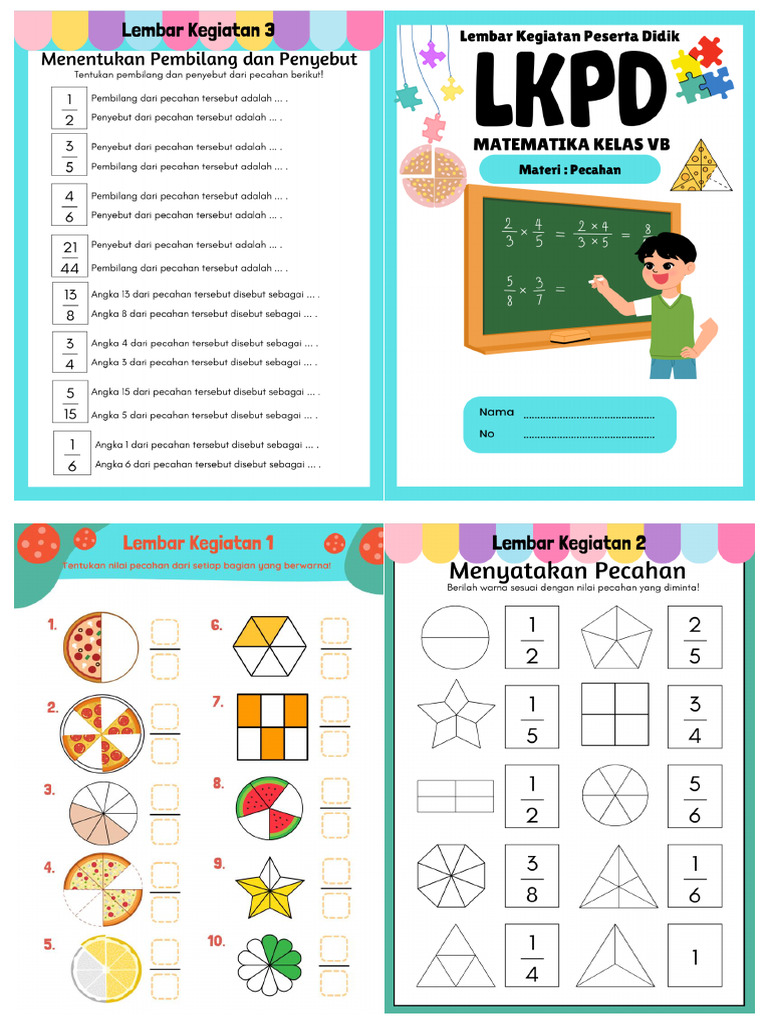 LKPD Pecahan-1 | PDF