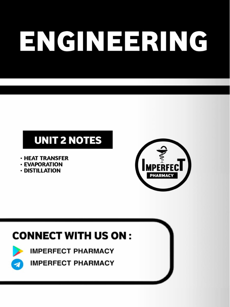 UNIT 2 Pharmaceutical Engineering (Imperfecfpharmacy) | PDF