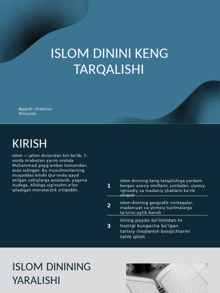 Islom Dinini Keng Tarqalishi | PDF