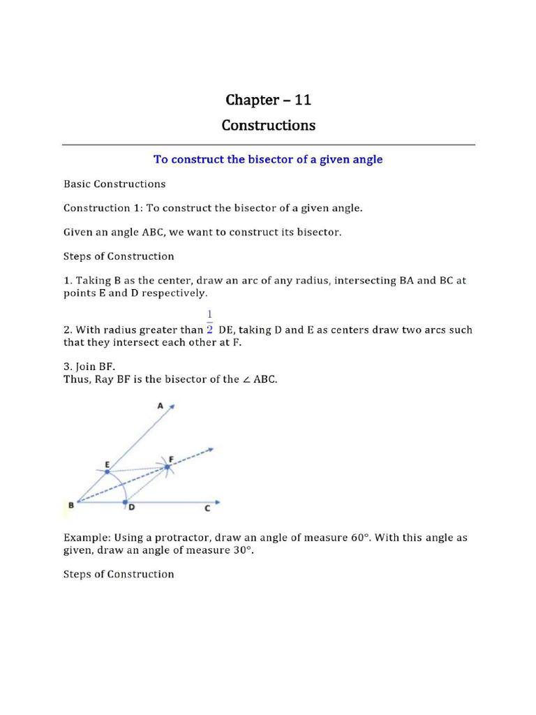 NCERTSTUDY Notes For Class 9-1. Maths-Constructions | PDF