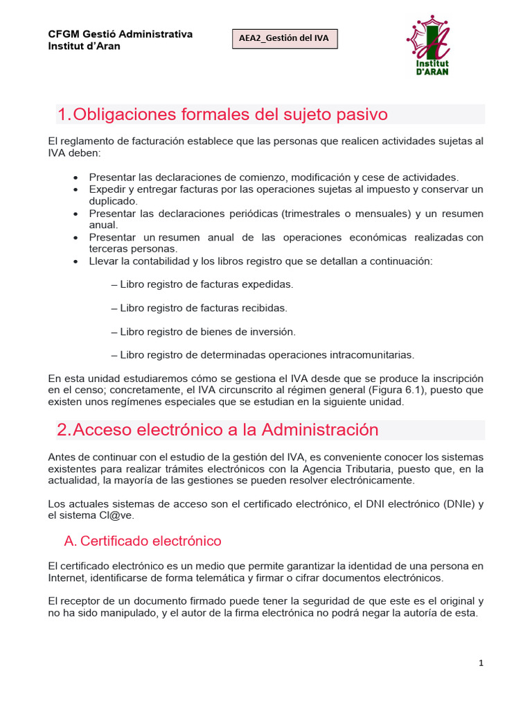 AEA2 - Gestión Del IVA | PDF | Autenticación | Control de acceso