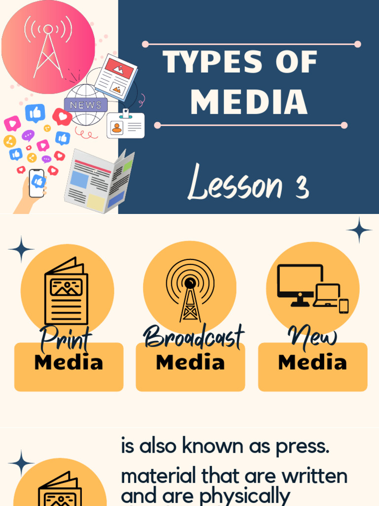 Lesson 3 Types of Media | PDF