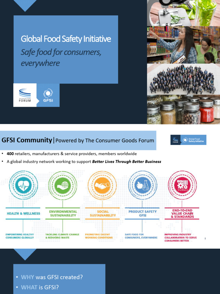 GFSI: Advancing Global Food Safety Standards | PDF | Food Science ...