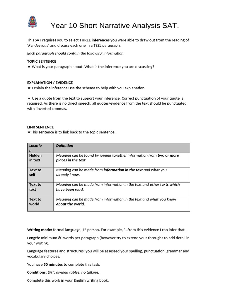 Inference SAT 2023 | PDF | Punctuation | Paragraph