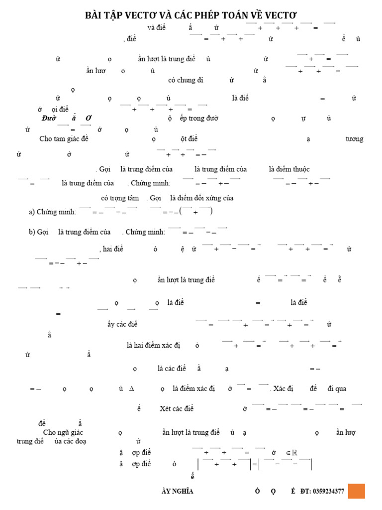 Bai Tap Vecto | PDF