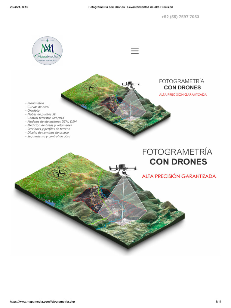 Fotogrametria Con Drones Medios | PDF