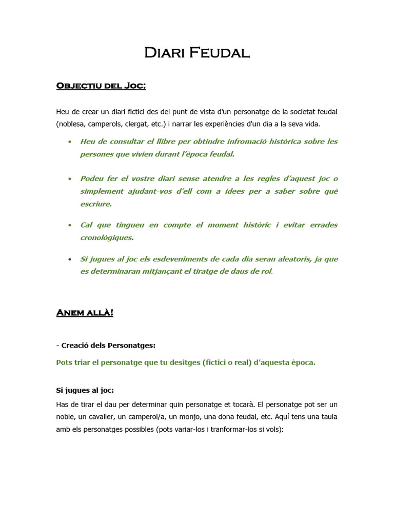 Diari Feudal | PDF