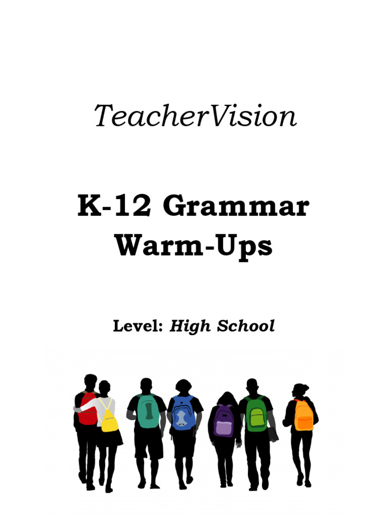High School Grammar WarmUps Packet | PDF | Comma | Grammatical Tense