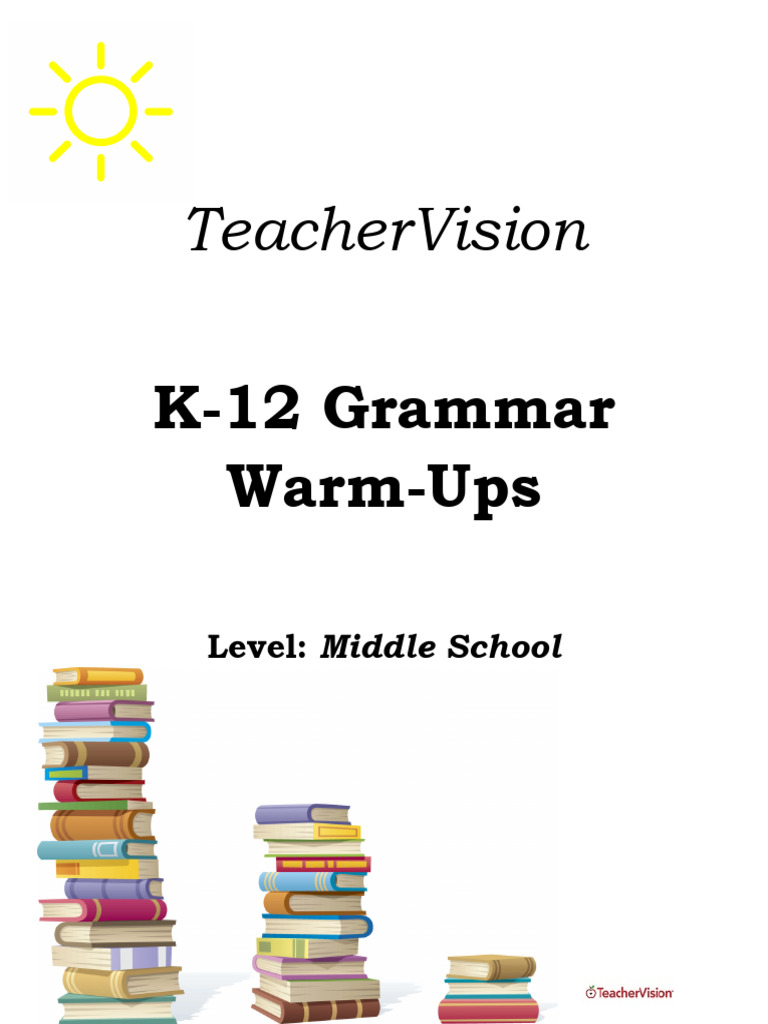 Middle School Grammar WarmUp Packet | PDF | Pronoun | Semantic Units
