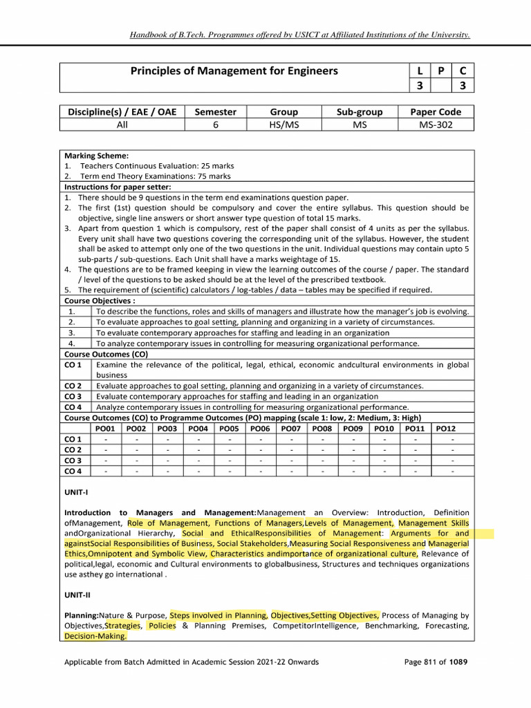 6th Sem Ece Syllabus | PDF