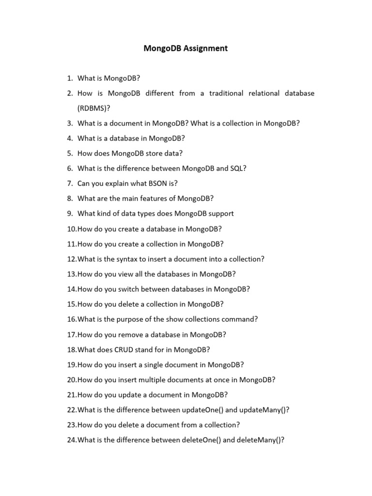 MongoDB Basics and Operations Guide | PDF