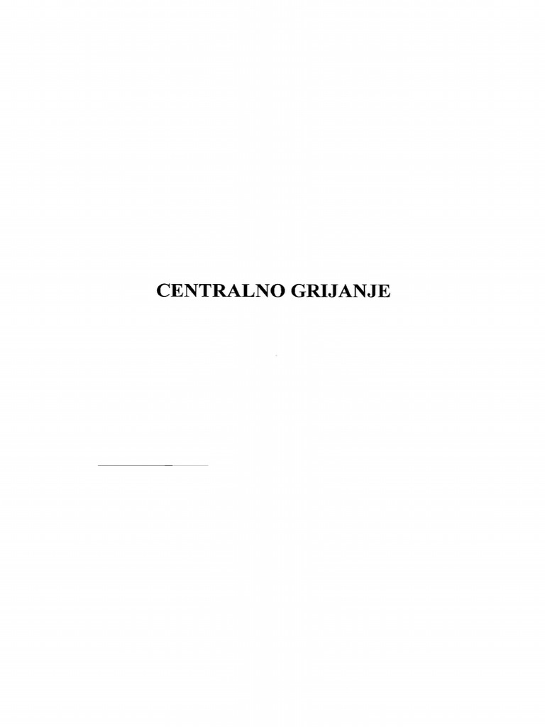 Centralno Grijanje | PDF