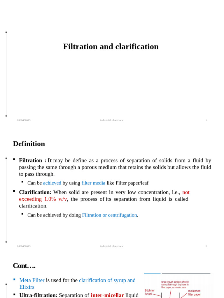 Filtration | PDF | Filtration | Crystal