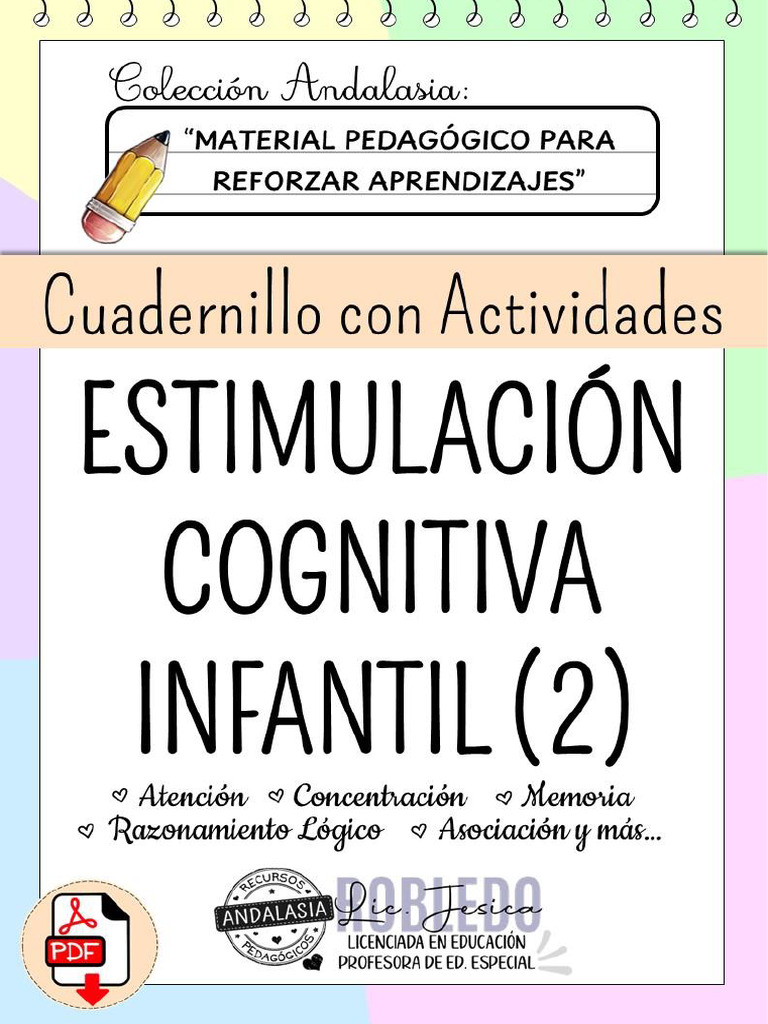 Muestrario Cuadernillo Estimulación Cognitiva Infantil II | PDF