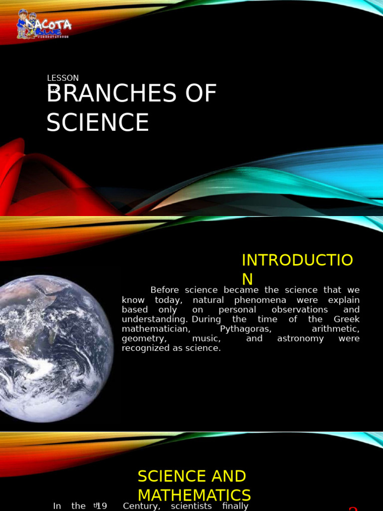 Branches of Science | PDF | Earth Sciences | Organisms
