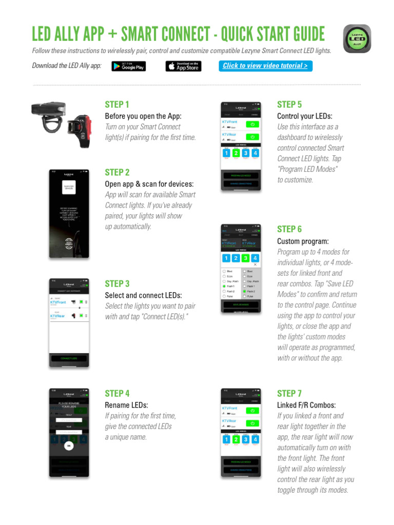 Y13 LEDAllyApp QuickStartGuide Singlepage - R4 English | PDF | Computing | Software