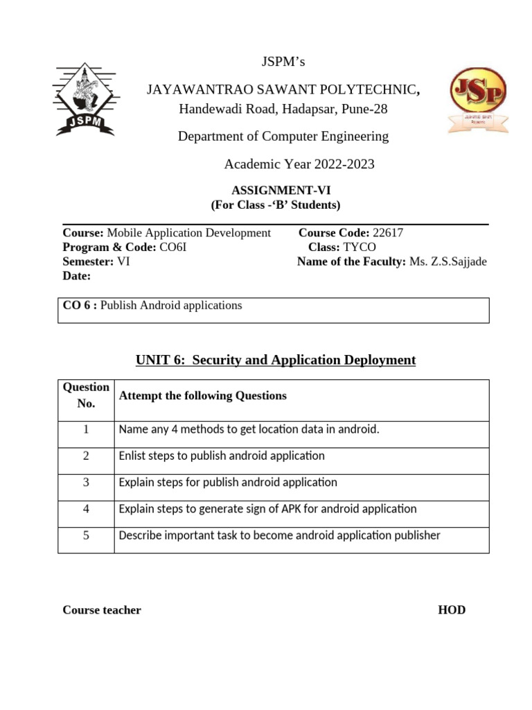 Unit 6 Assignment - B | PDF