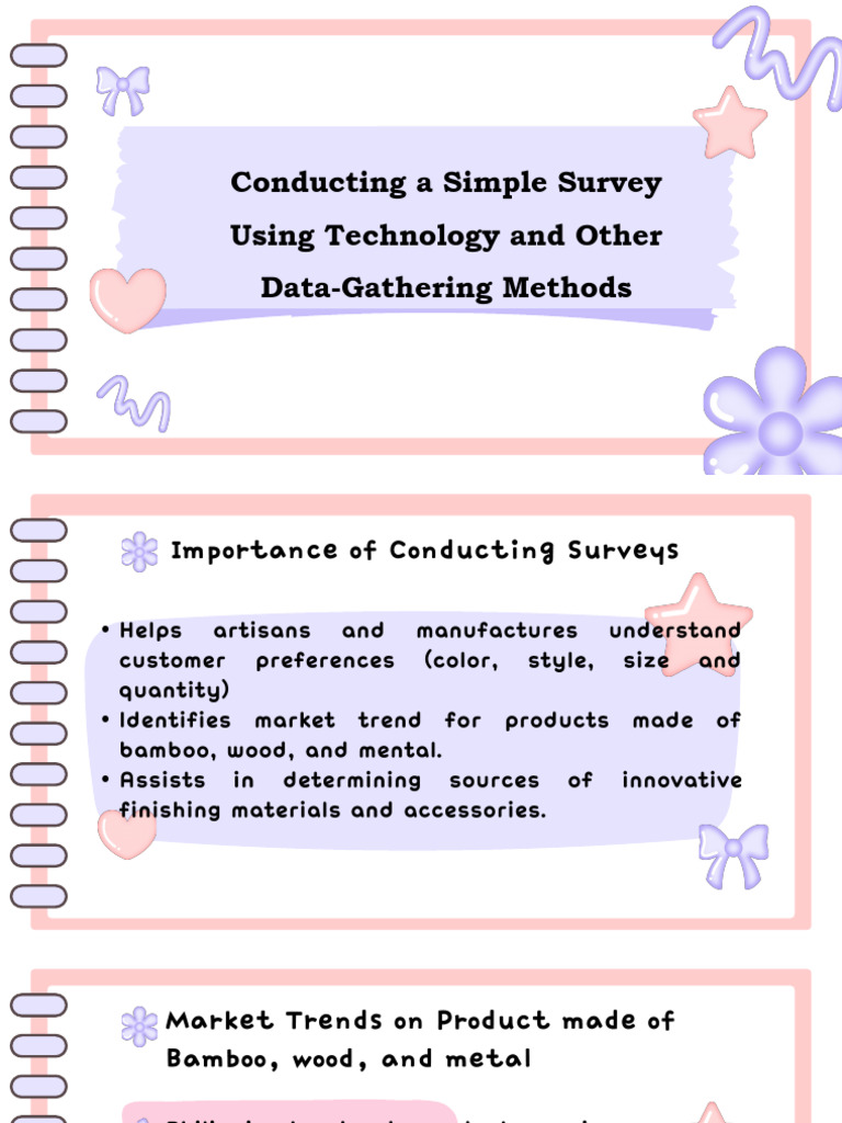 Conducting a Simple Survey Using Technology and Other Data Gathering ...