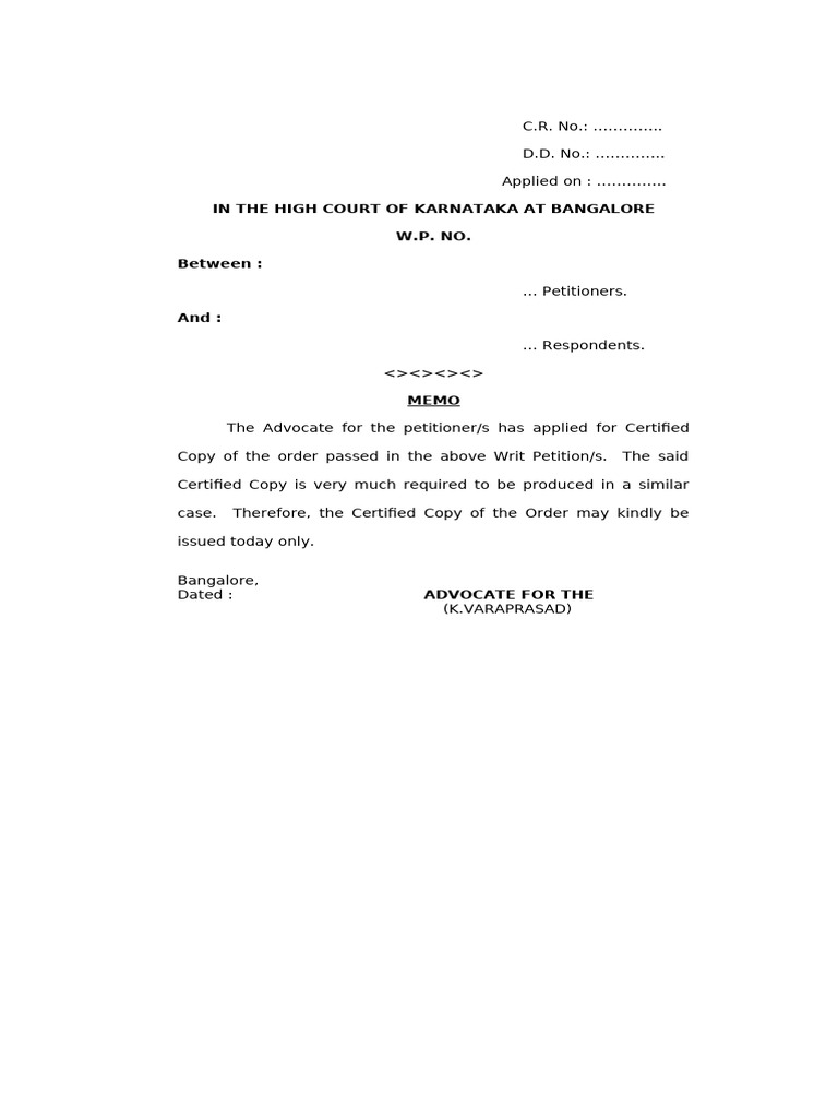 Memo Format For Issuance of Certified | PDF