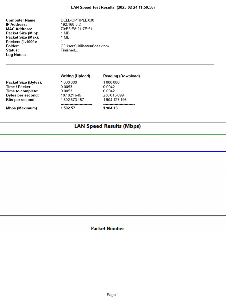 LAN Speed Test | PDF