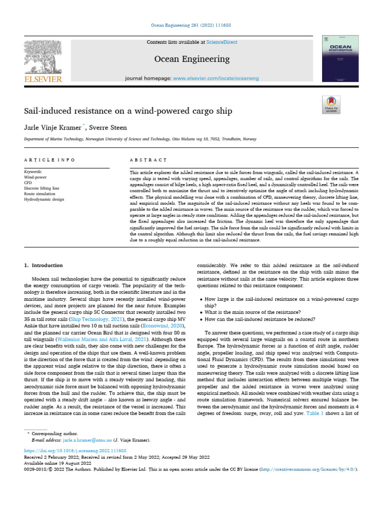 Solid Sails | PDF | Ships | Drag (Physics)