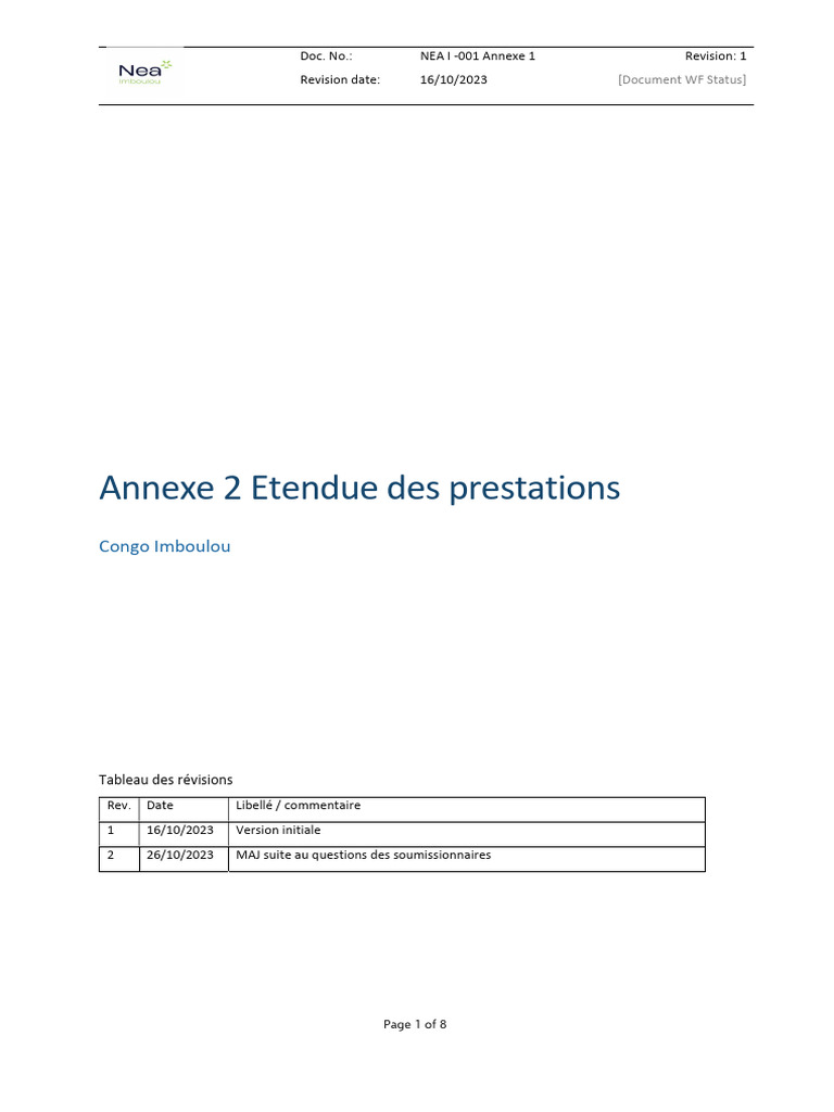 Réhabilitation des Postes Électriques à Imboulou | PDF | Électricité ...