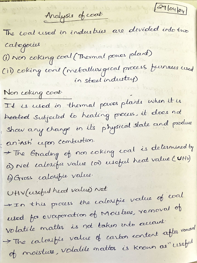 Analysis of Coal | PDF