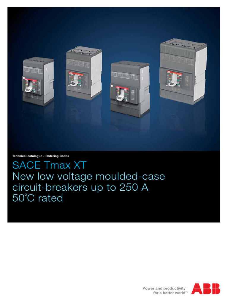 SACE Tmax XT Circuit Breakers Overview | PDF | Electricity | Electrical ...