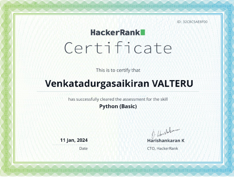 python_basic certificate | PDF