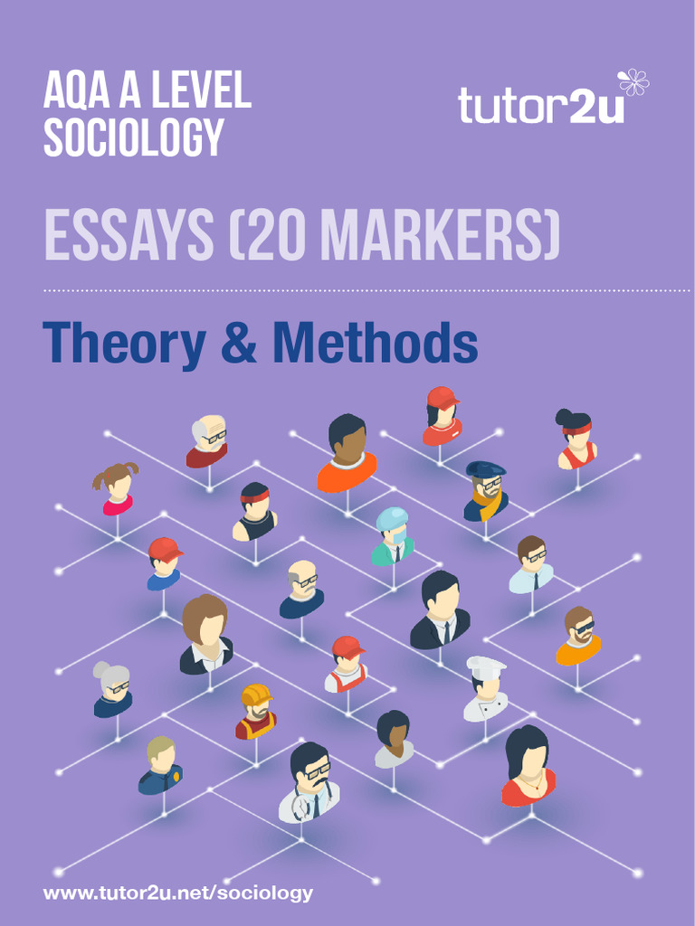 01 AQA Sociology Topic 20 Mark Essays Theory Methods Digital Download ...