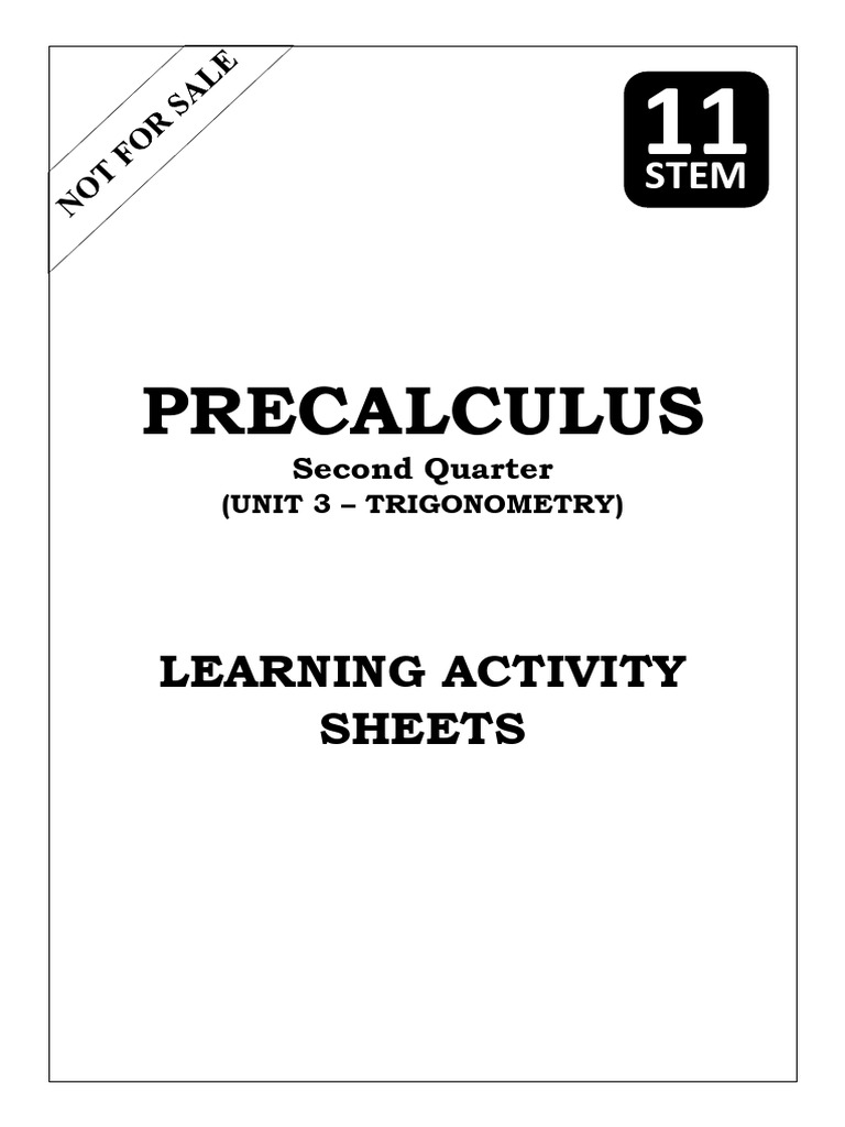PRECALCULUS Q2 - W67 Fundamental Trigonometric Identities | PDF ...