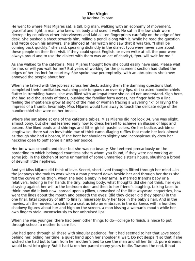 The Virgin | PDF