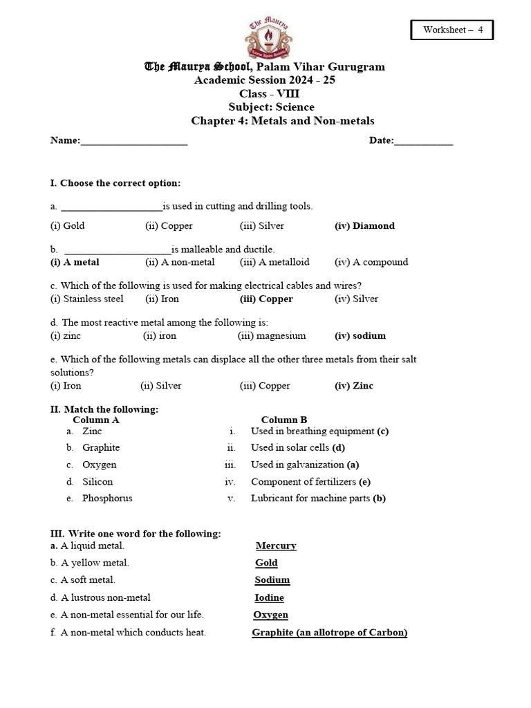 Grade 8 Science Worksheets (Answer Key) | PDF | Sound | Solar System