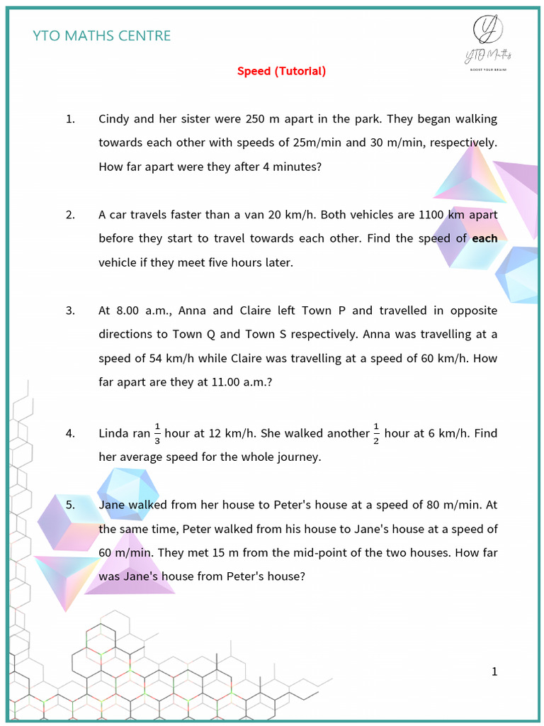 Speed | PDF | Speed | Motion (Physics)