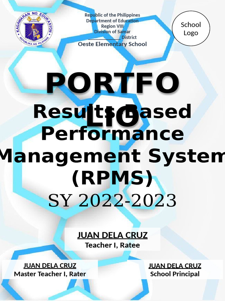 E RPMS PORTFOLIO 2022 2023 Design 1 | PDF | Learning | Educational ...