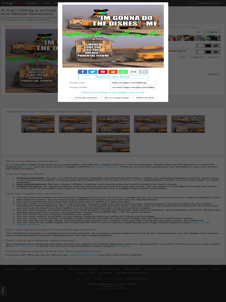 A Train Hitting A School Bus Meme Generator - Imgflip | PDF | World ...